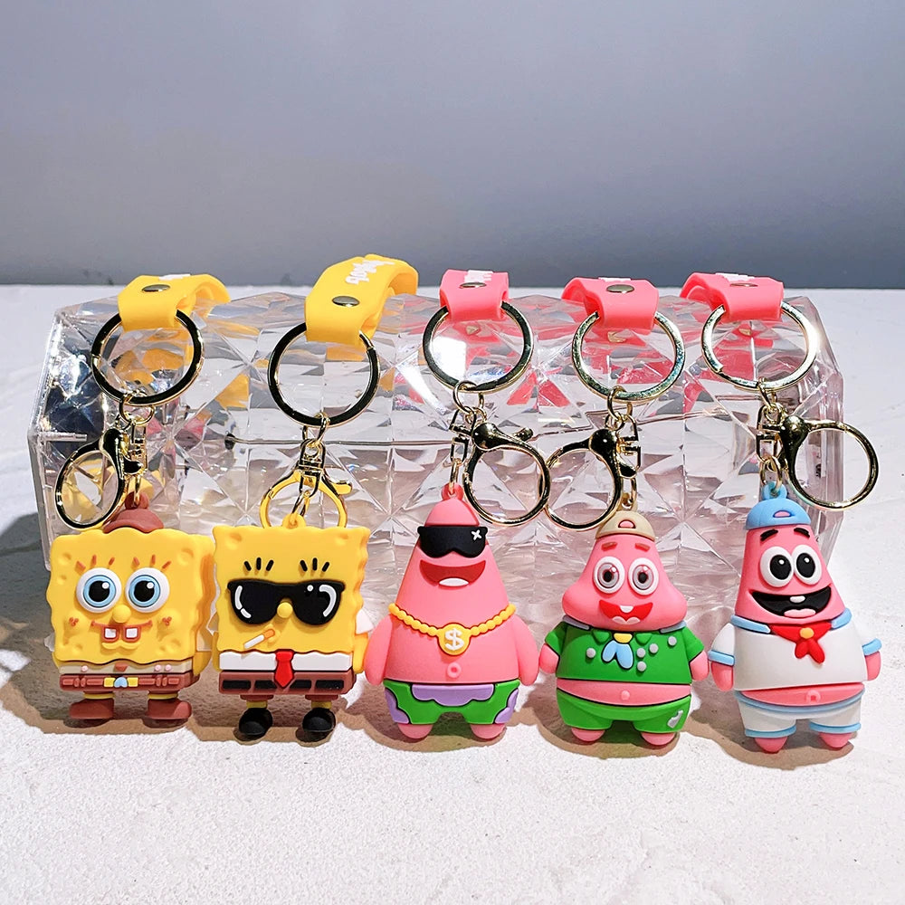 Spongebob and Patrick - Cute Keychain – Music Chests