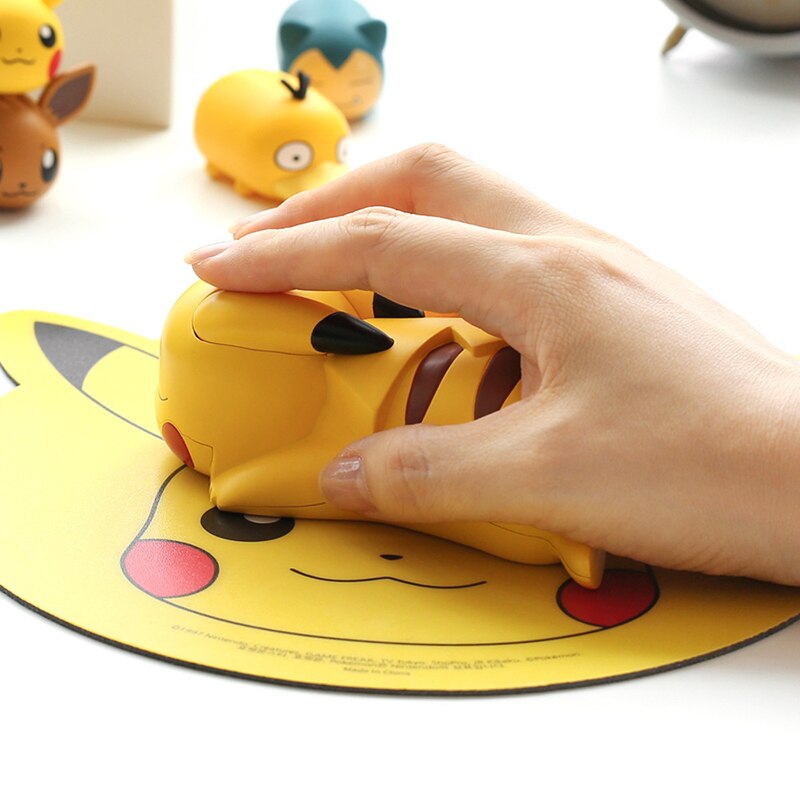 Pikachu Pokemon Figurine Wireless Mouse – Music Chests