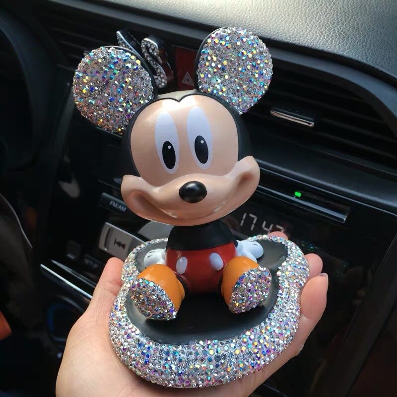 Mickey & Minnie Mouse Shake Head Doll for Car Accessories – Music Chests